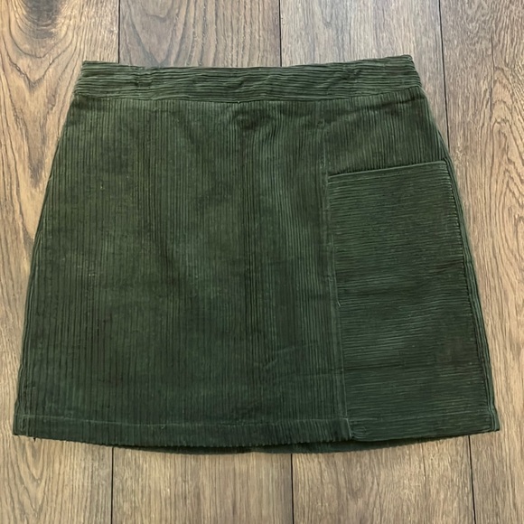 Love Riche | Skirts | Loveriche Corduroy Olive Green Mini Skirt Pleated ...